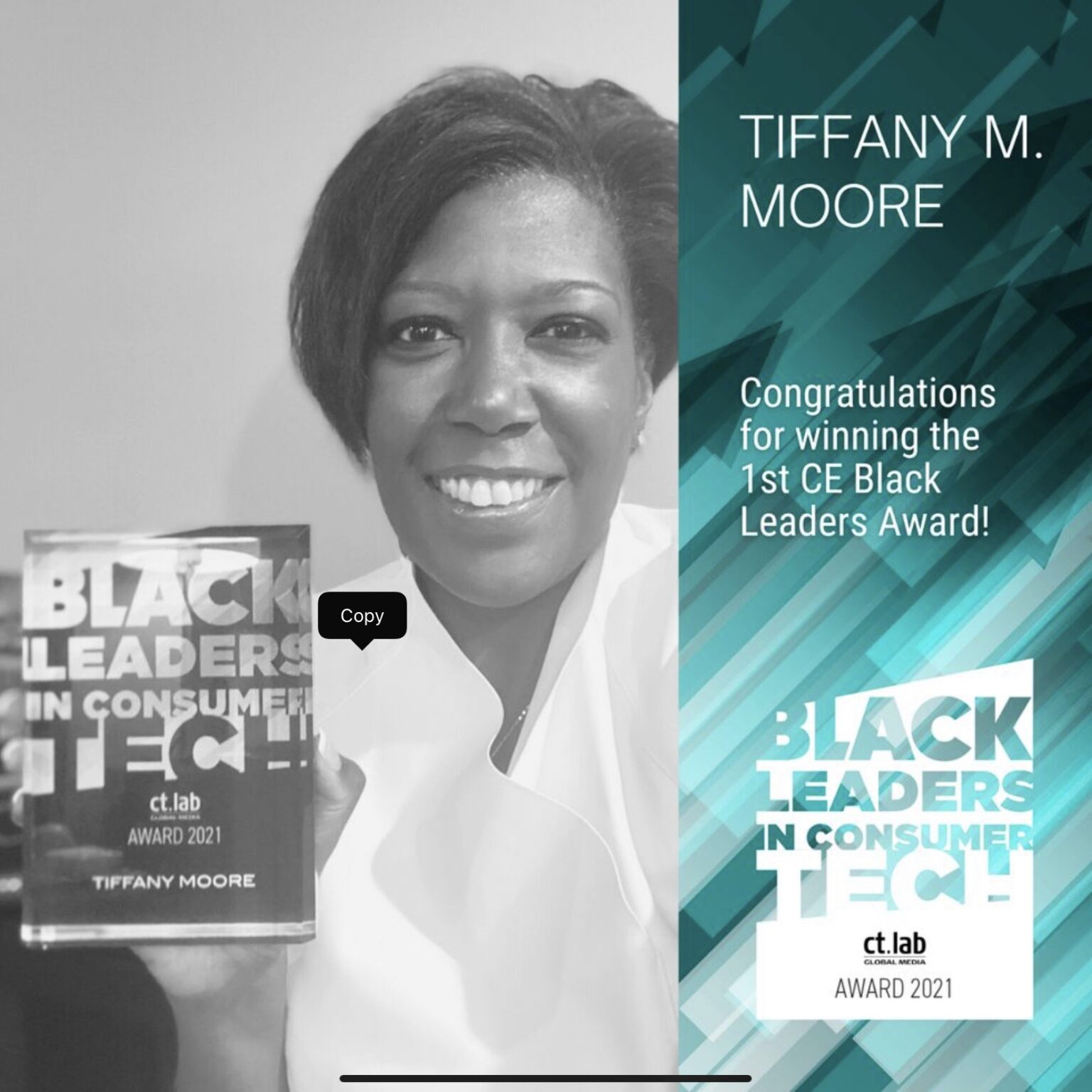 Tiffany Moore Honored with 2021 Inaugural Black Leaders in Technology ...